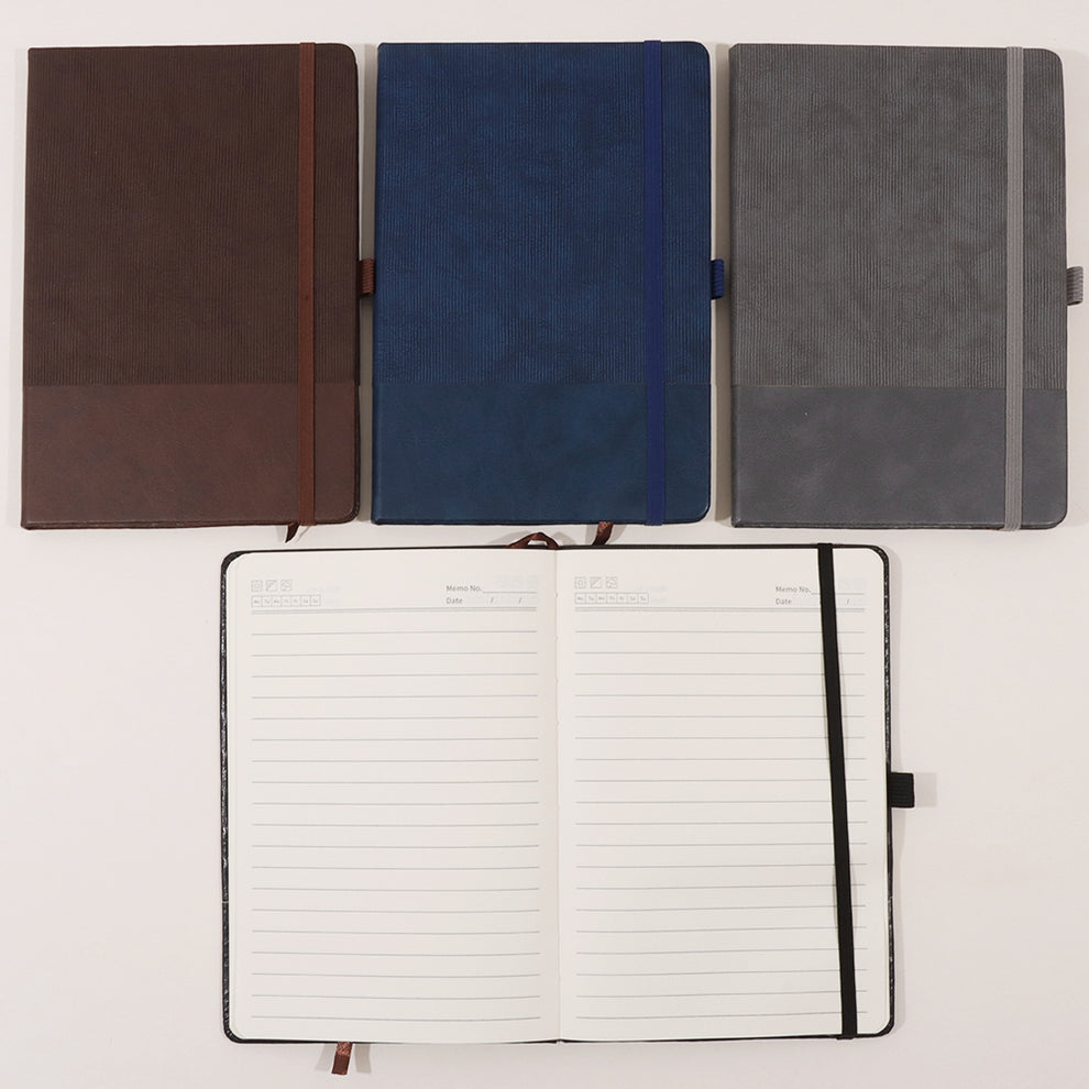 2pcs - Simple A5 size diary with Elastic Lock PU Leather (Net price -1 ...