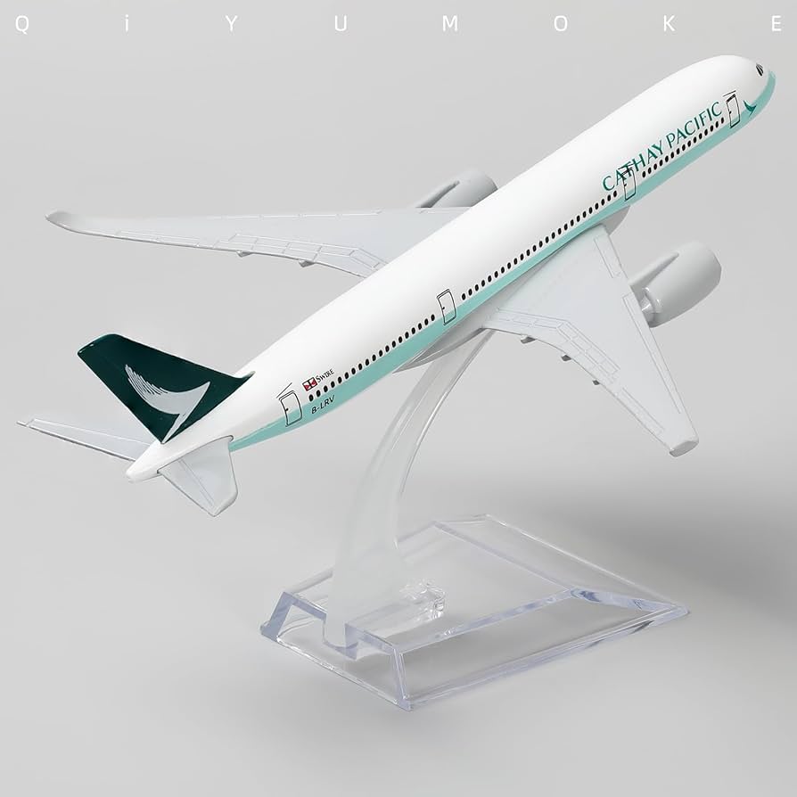 CATHAY PACIFIC A350 16 CM MODEL PLANE METAL ALLOY - Big Daddy Store