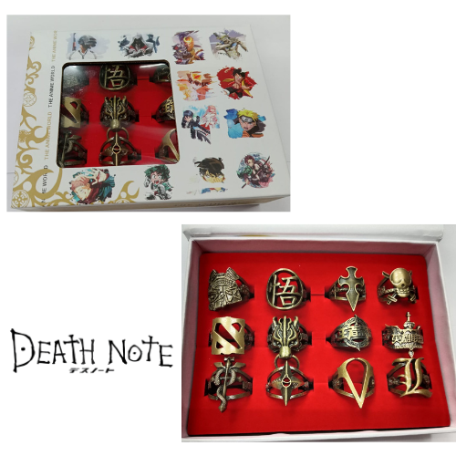 Deathnote ring set 12 pc - Big Daddy Store