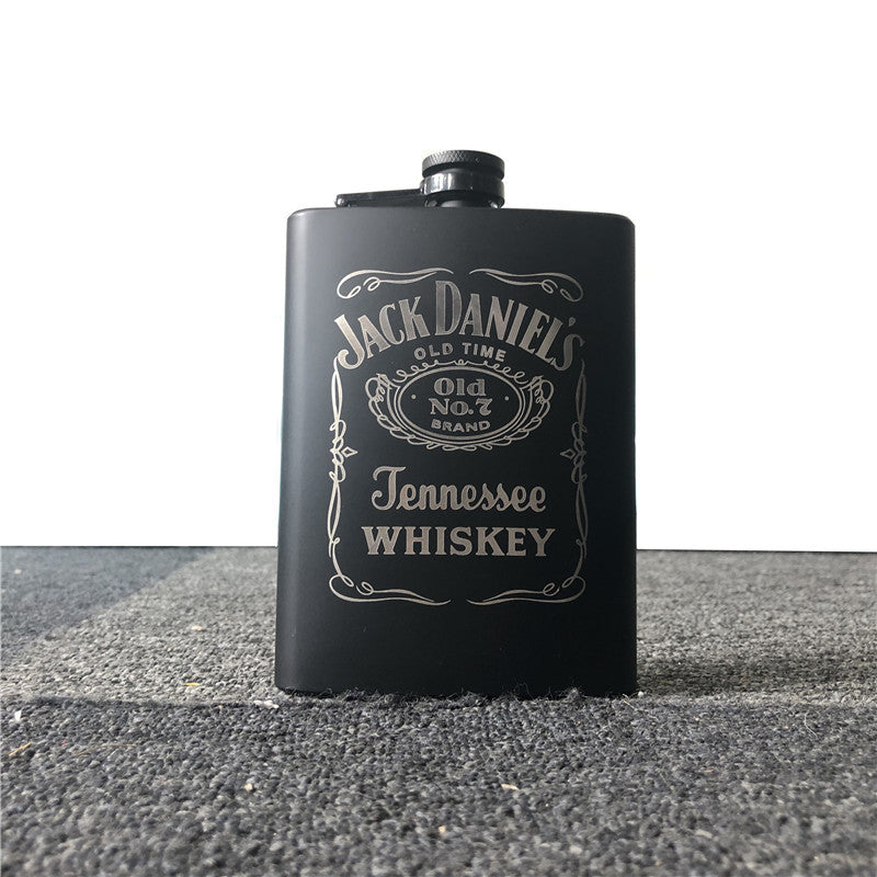 JD Hip flask Matt finish stainless steel - Big Daddy Store
