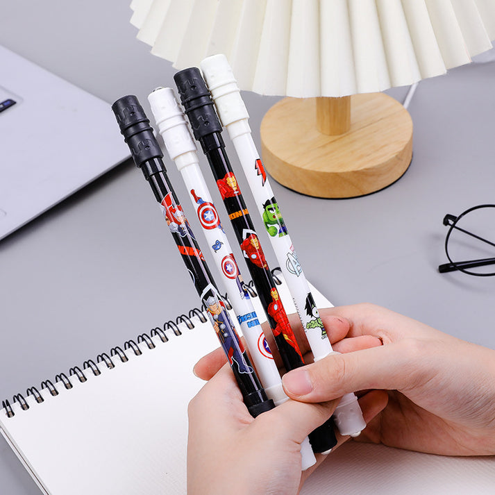 Set of 12 Superhero Rotating Pens (Net price ₹ 11) - Big Daddy Store
